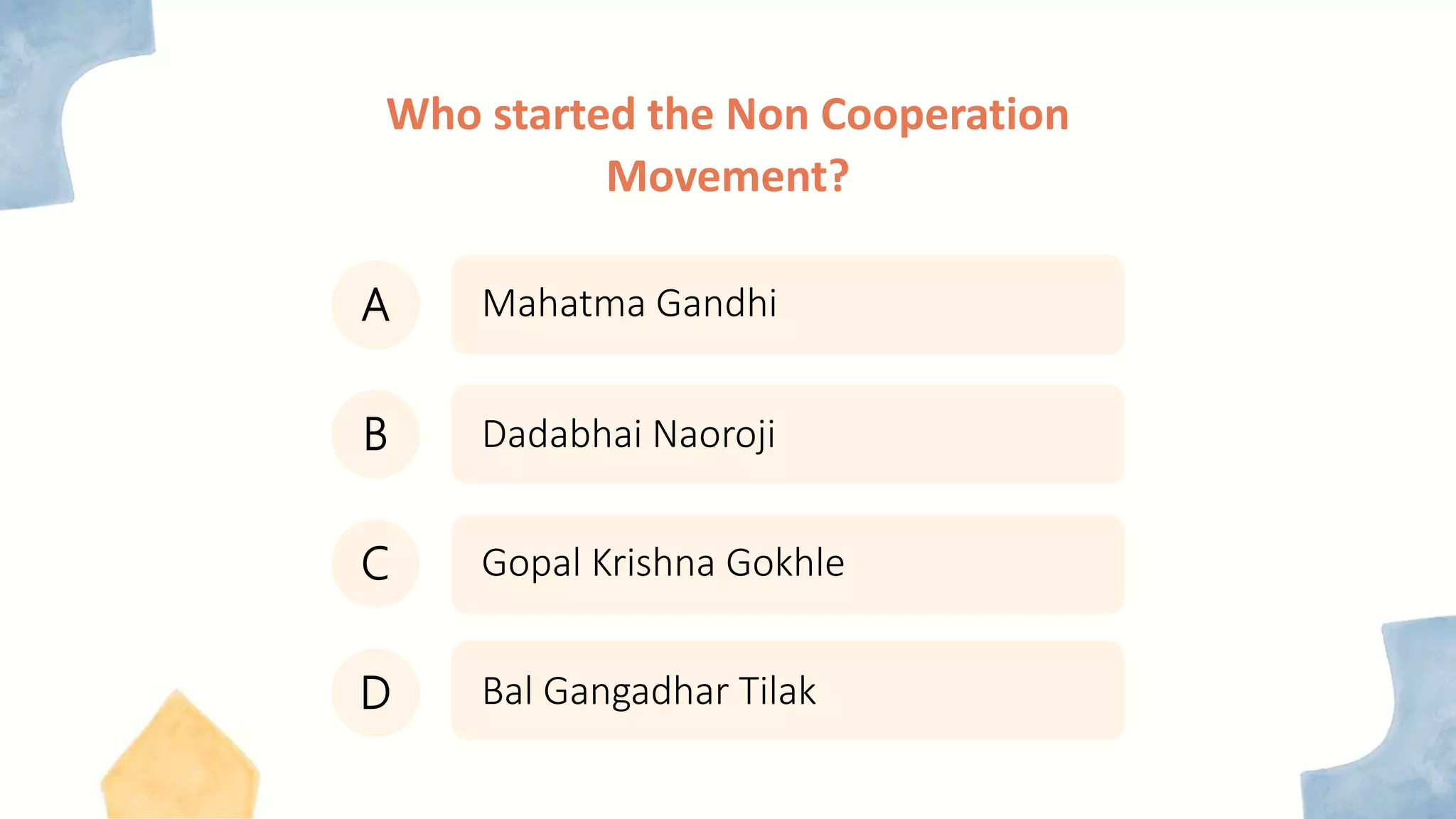 Non Cooperation Movement | India | Gandhi | Freedom Struggle | PPT