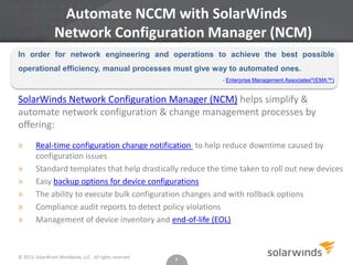 Understanding ROI for Network Change & Configuration Management | PPT