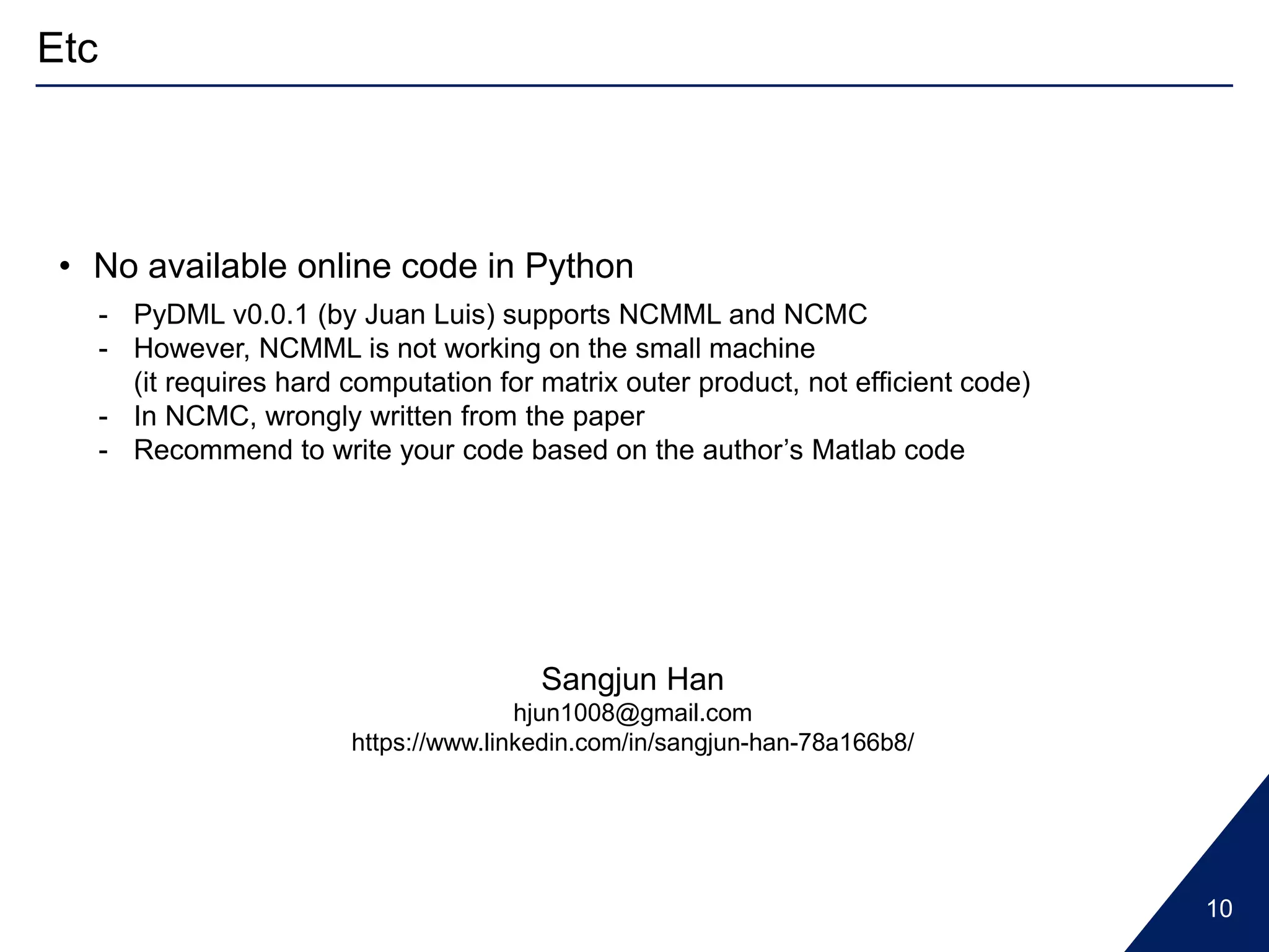 Nearest Class Mean Metric Learning | PPT