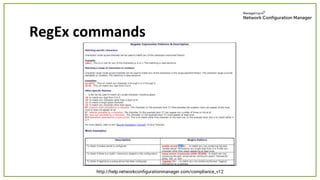Configlets, compliance, RBAC & reports - Network Configuration Manager | PPT
