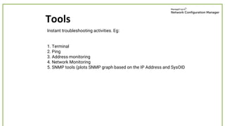 NCM Training - Part 2 - Automation, Notification, Compliance and Reports | PPT