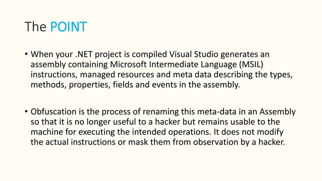 Obfuscator | PPT | Computing | Technology & Computing