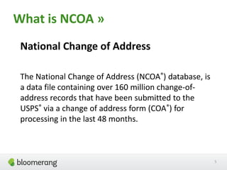 All About NCOA | PPT