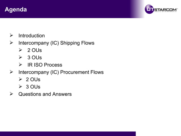 R12 Intercompany Flow | PPT | Business Accounting & Finance | Business
