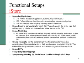 Tips on setting up an eCcommerce web site using istore | PPTX