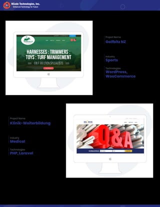 NCode Technologies Inc Portfolio | PDF