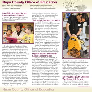 Back to School in Napa County | PDF
