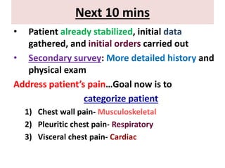 Chest Pain : Immediate Nursing Interventions | PPTX