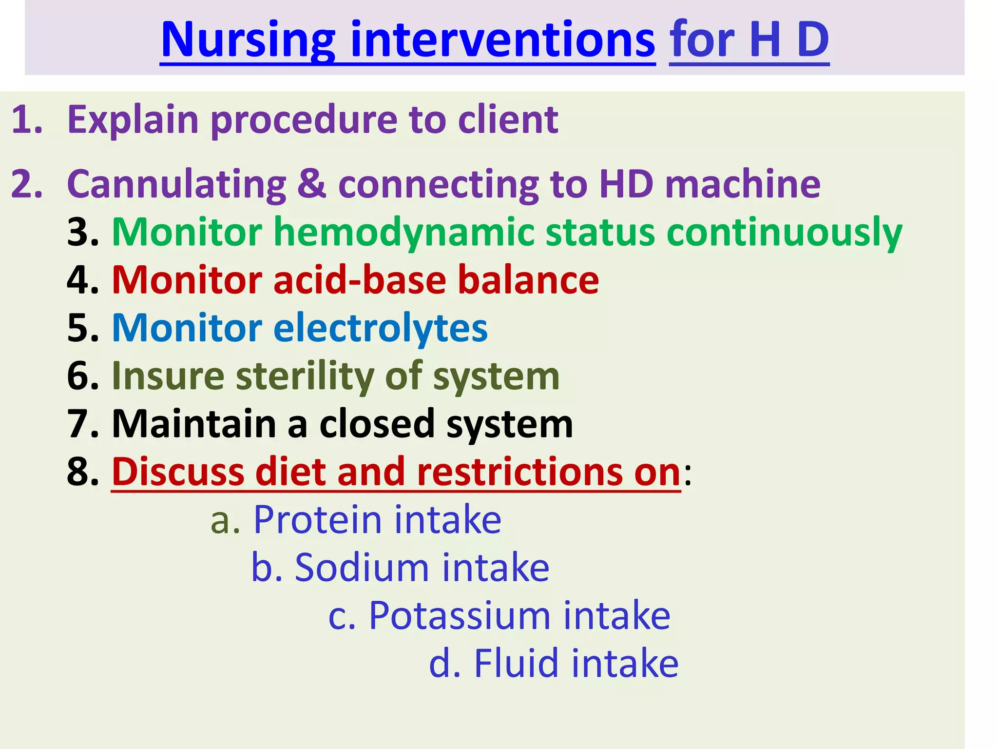 Nursing Care of Patient on Dialysis | PPTX