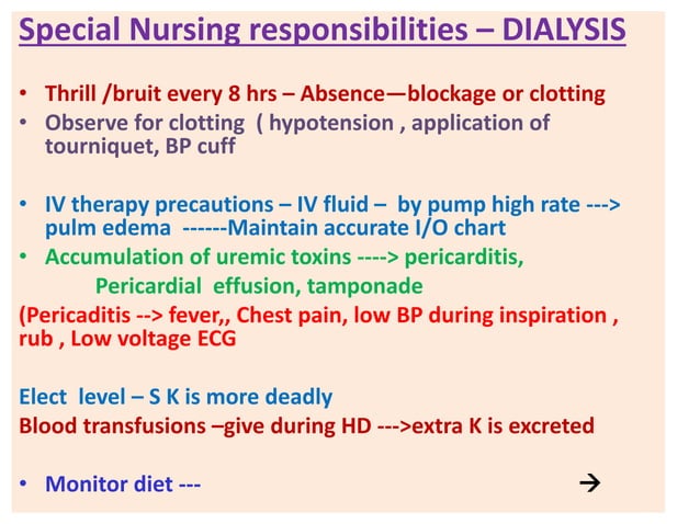 Nursing Care of Patient on Dialysis | PPTX