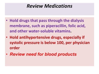 Nursing Care of Patient on Dialysis | PPTX