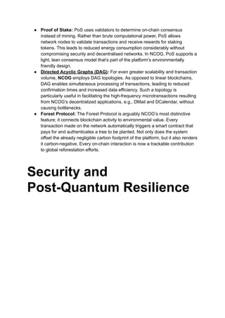 NCOG Building Sustainable Ecosystems for Data Privacy and Web3 Solutions | PDF