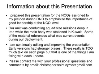NCO History | PDF