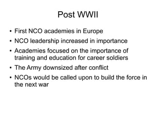 NCO History | PDF