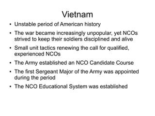 NCO History | PDF