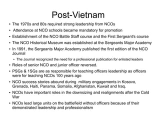 NCO History | PDF