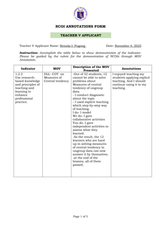 NCOI Annotations Form for Teacher V Applicant.docx