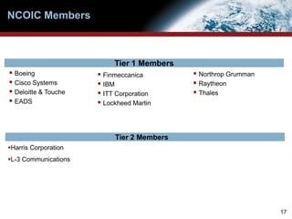 NCOIC Overview | PDF