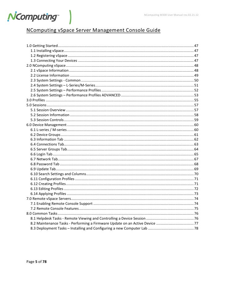 Ncomputing vspace 10 how to guide - stagepjawe