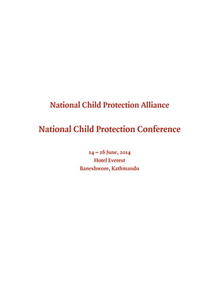 National Child Protection Conference | PDF