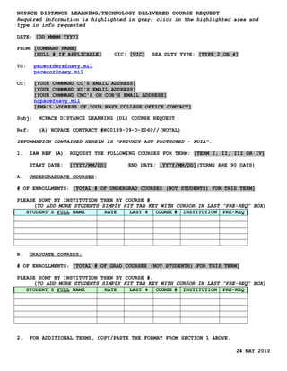 Ncpace dl request message | PDF