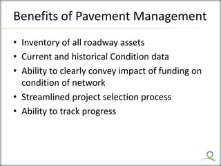 Pavement Management: Just Do It! | PPTX