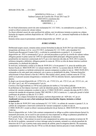 Jurisprudenta Noul Cod de Procedura Civila. Procedura cu privire la ...