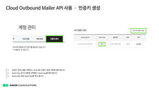 네이버클라우드플랫폼 온라인 교육 시리즈 - Cloud Outbound Mailer로 매일아침 뉴스받기(허창현 클라우드 솔루션 아키텍트) | PPT | Free Download