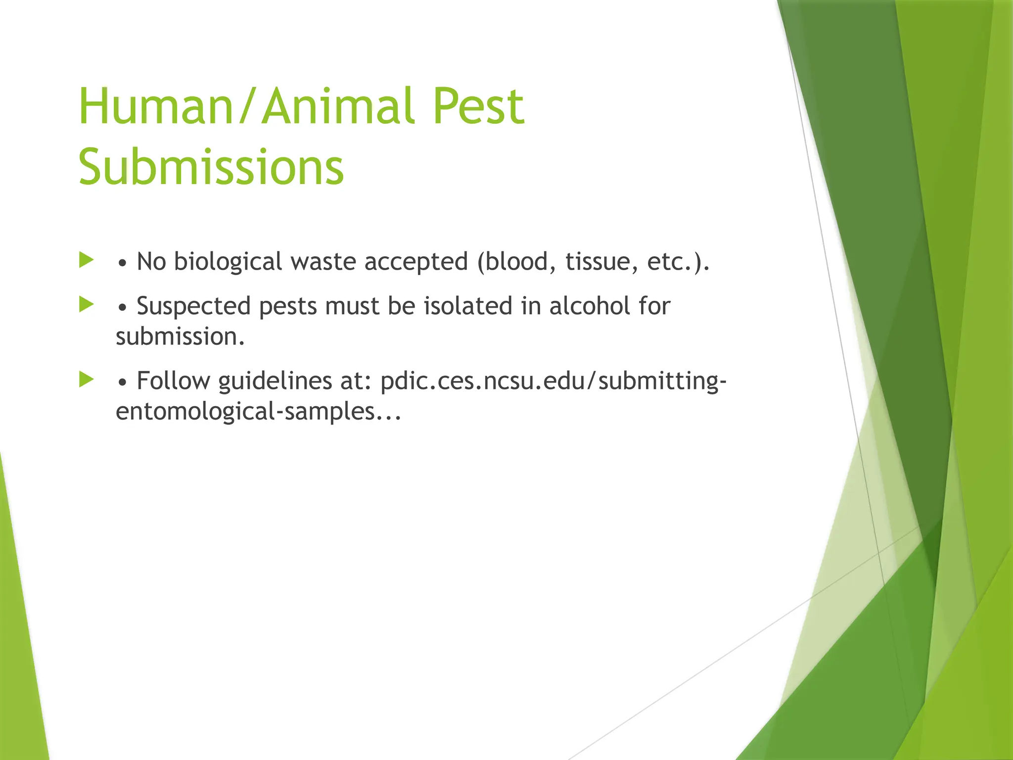 NC Pesticide Licensure Chapter 3: Specimen Samples | PPTX