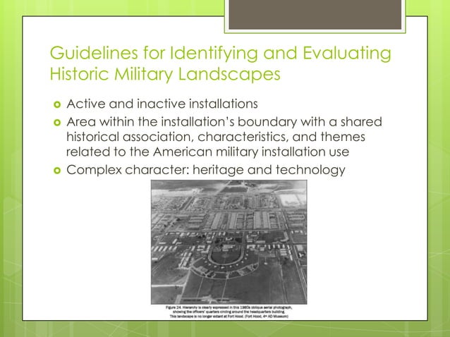 Integrating History into Landscape Conservation | PPT