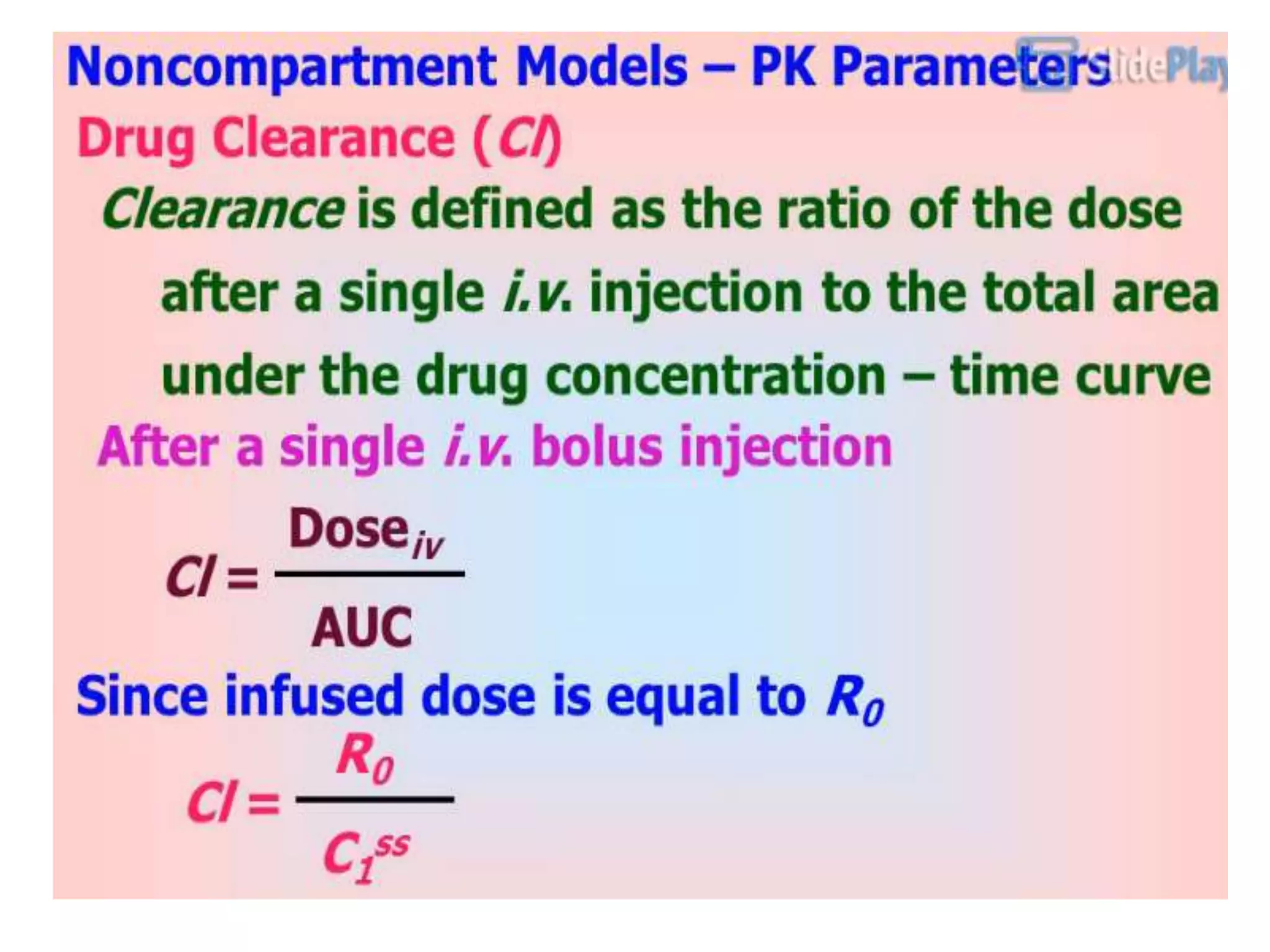 Non compartmental modelling | PPTX