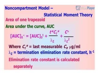 Non compartmental modelling | PPTX