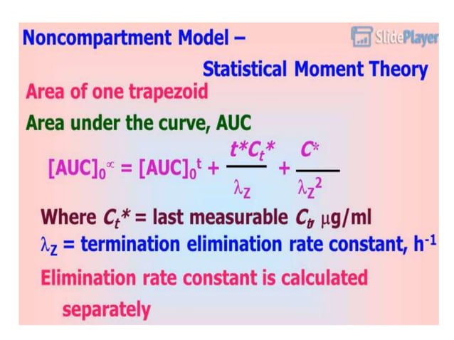 Non compartmental modelling | PPTX
