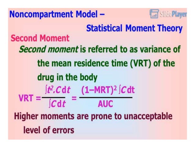 Non compartmental modelling | PPTX