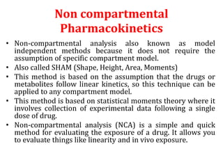 Non compartmental modelling | PPTX