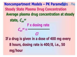 Non compartmental modelling | PPTX