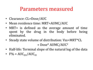 Non compartmental modelling | PPTX