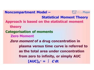 Non compartmental modelling | PPTX