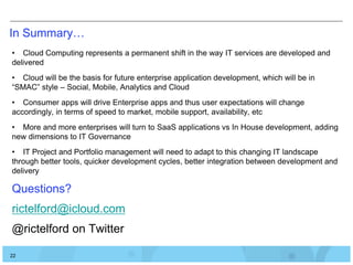 Cloud Computing and the Changing IT Model | PDF | Cloud Computing | Internet