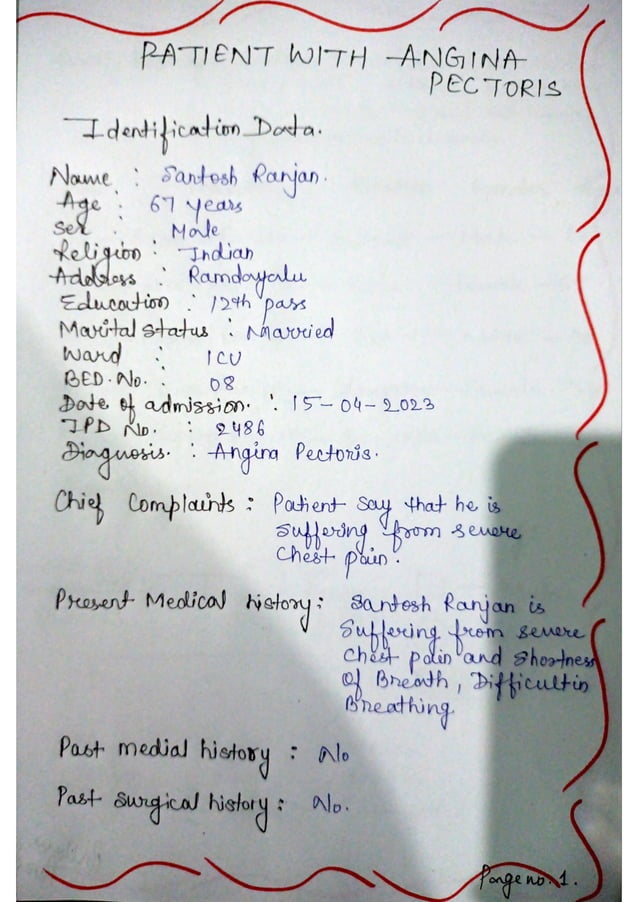 NCP on Angina Pectoris | PDF