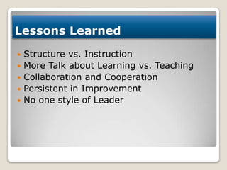 Lessons Learned From Schools to Watch | PPT | Free Download