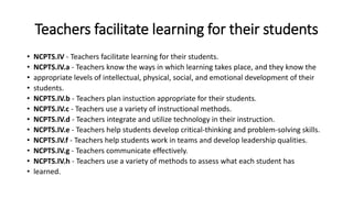 Nc professional teaching standards | PPTX