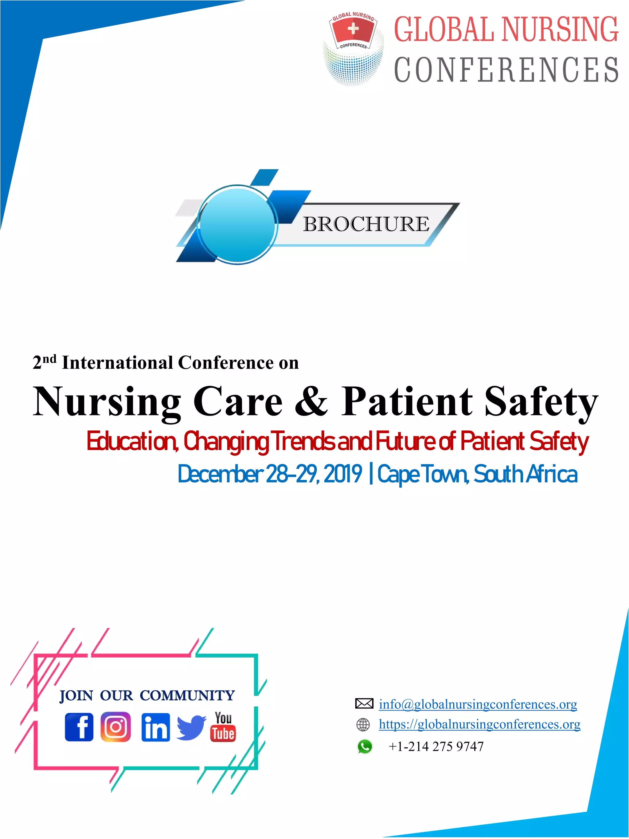 2nd International Conference on Nursing Care and Patient Safety | PDF