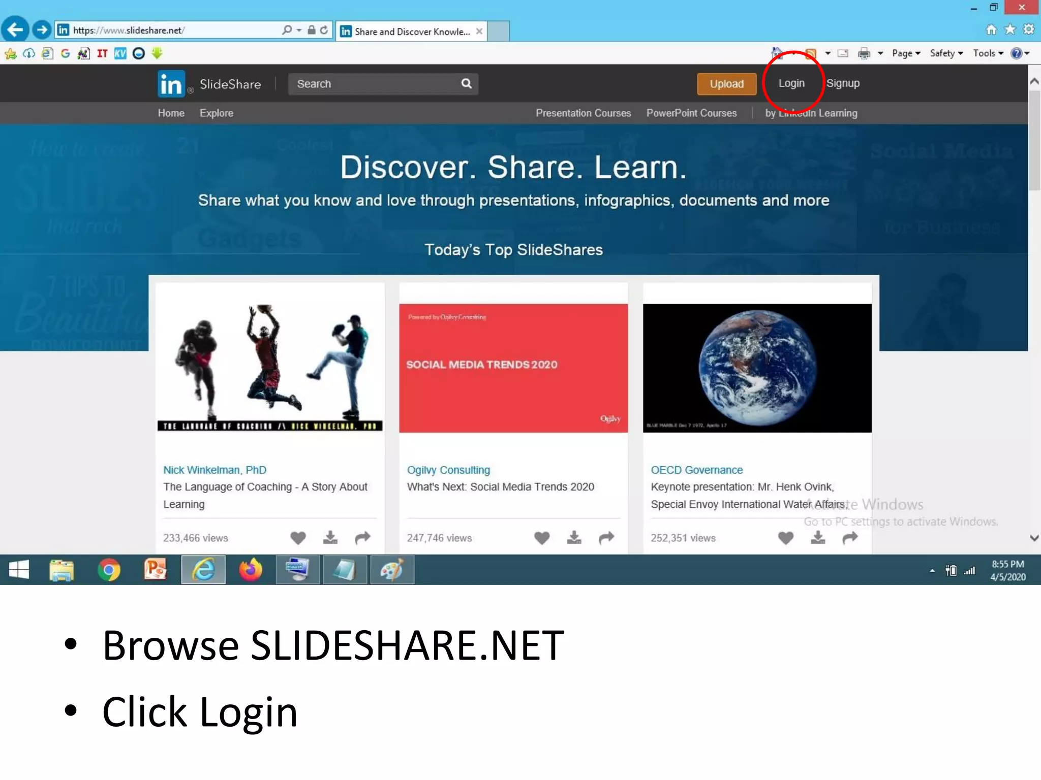 NCP Slideshare Uploading Tutorial by Sudheer Marar | PPT