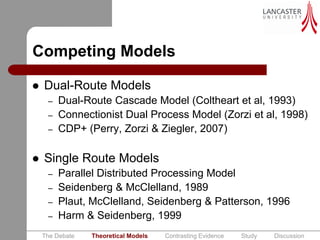 What are the functional units in reading? Evidence for statistical ...