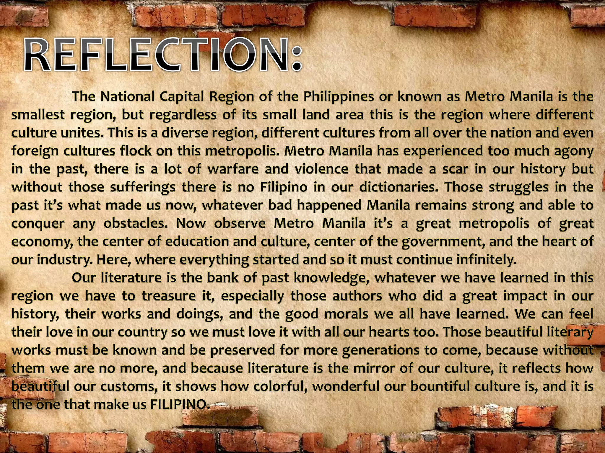 National Capital Region (NCR) - Metro Manila Philippines | PPTX