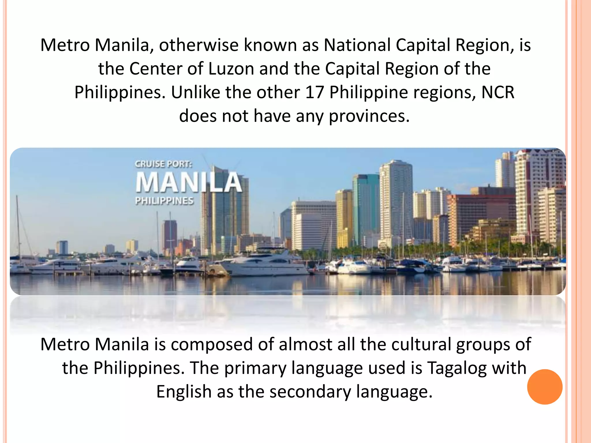 National Capital Region (NCR) | PPTX