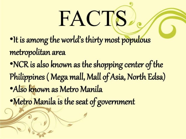 NCR - NATIONAL CAPITAL REGION | PPTX