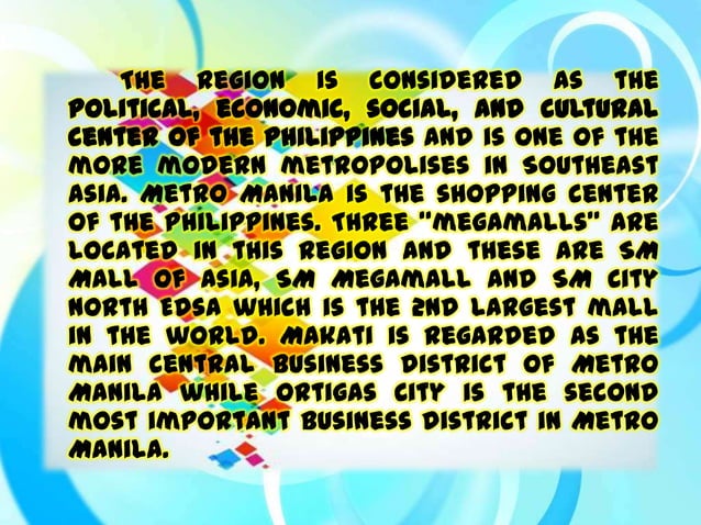 National Capital Region (NCR) | PPTX