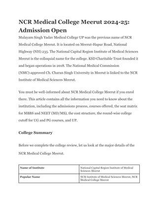 NCR Medical College Meerut 2024-25 Admission Open.pdf